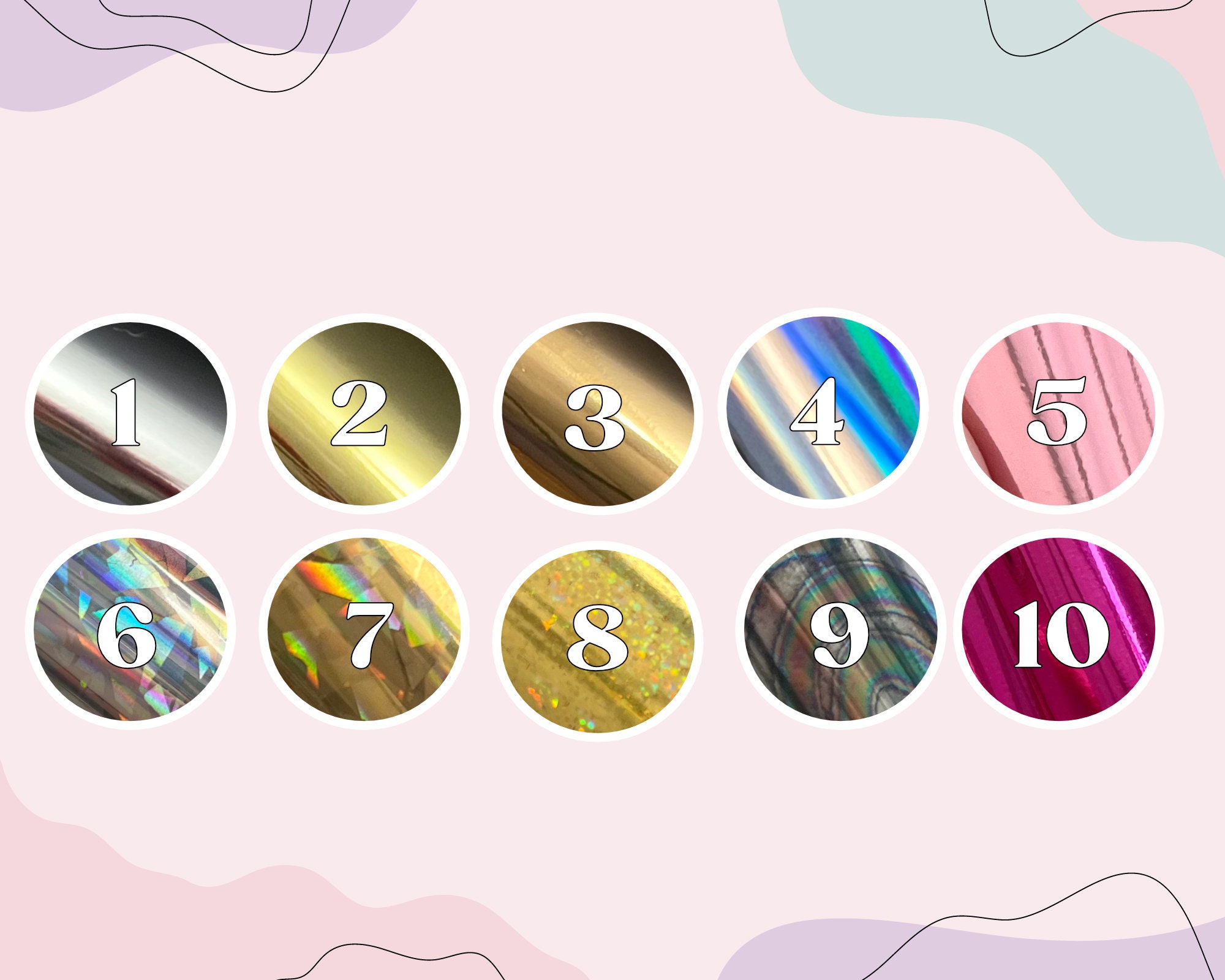 Paint Foil Header Overlays, Planner Stickers, Foil, Standard Vertical ...