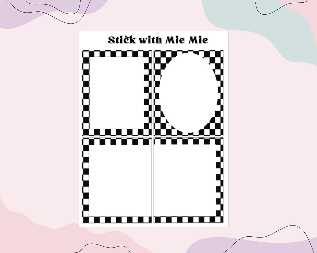 Chequered,full Box Overlays, Planner Stickers, Foil, Standard Vertical ...