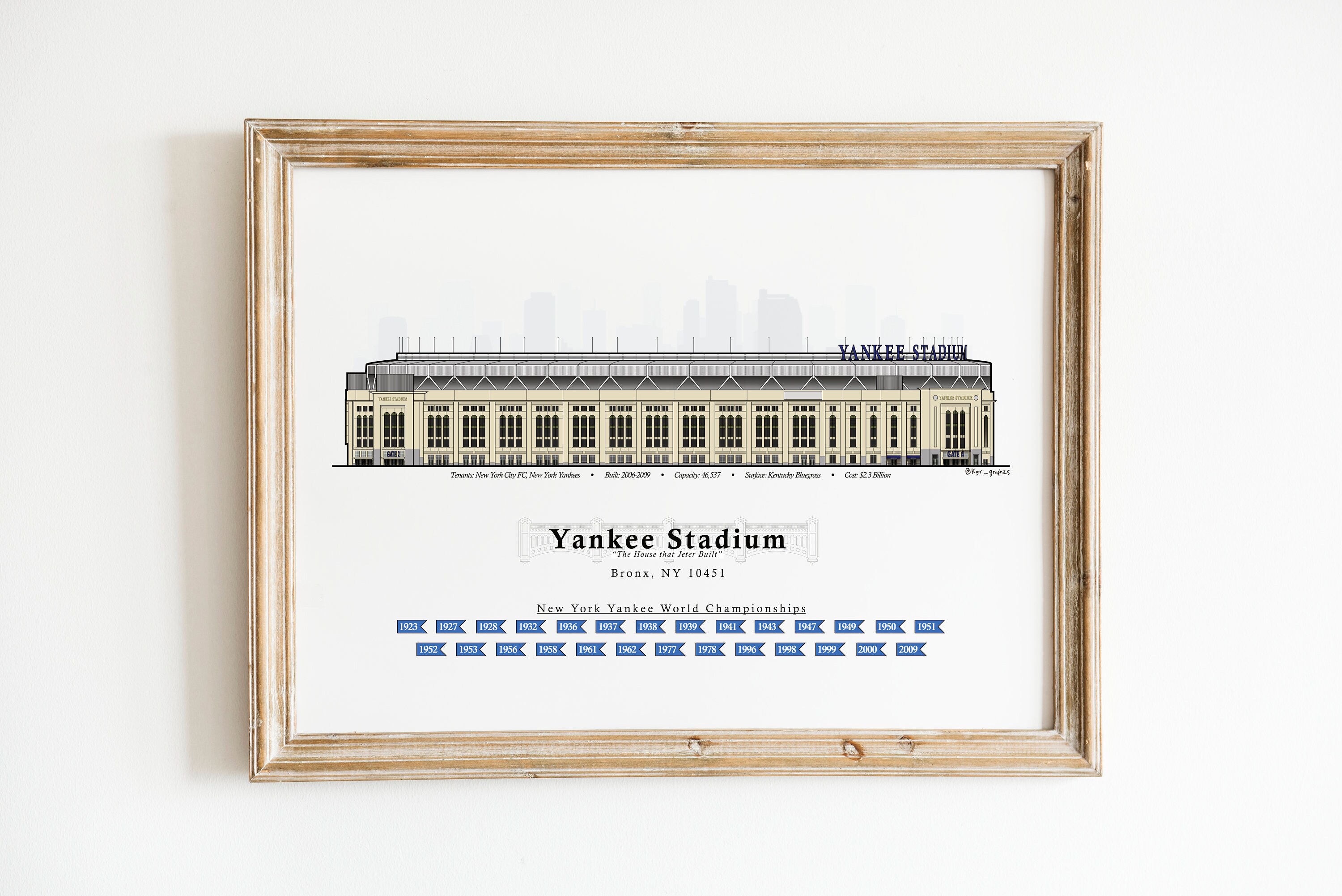 Yankee Stadium Pop Art Poster - Etsy