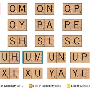 2 Letter Scrabble Words Poster - Etsy