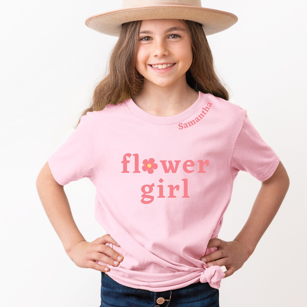 Personalized Flower Girl T-shirt: Custom Wedding Party Gift - Etsy