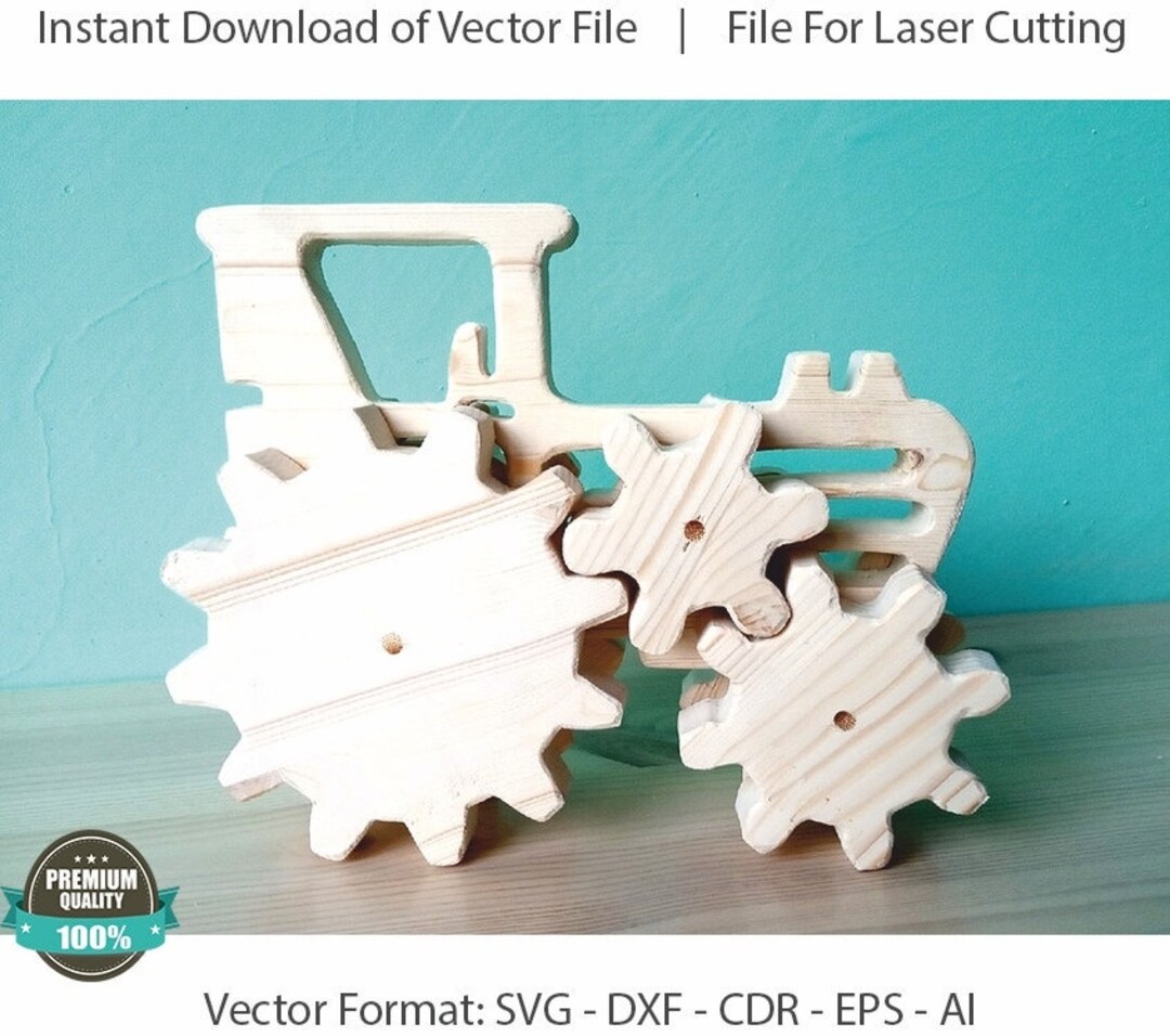 Tractor Laser Cut File SVG DXF Vector Plans Cnc Cut Laser - Etsy