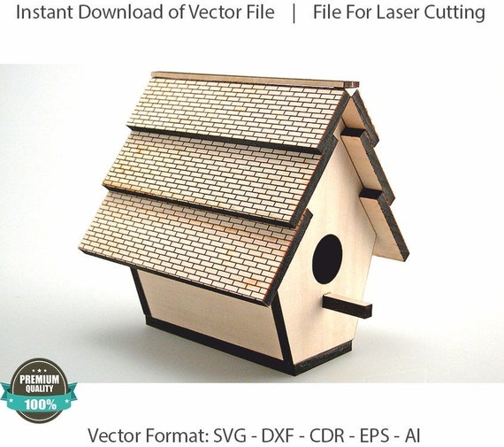 Craft Supplies & Tools svg Files DXF files for laser Birdhouse ...
