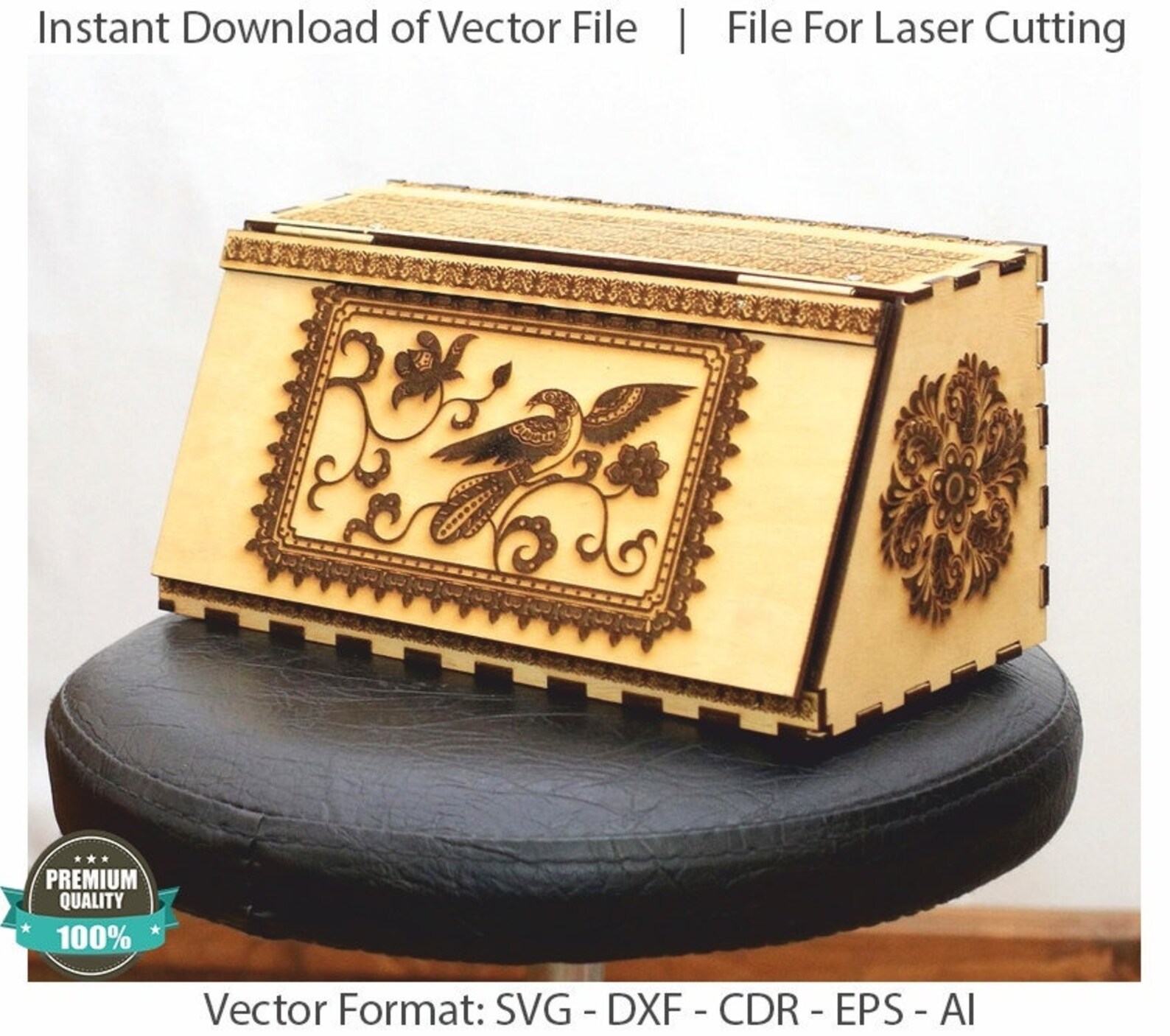 Bread Box Laser Cut File SVG DXF Vector Plans Cnc Cut - Etsy UK