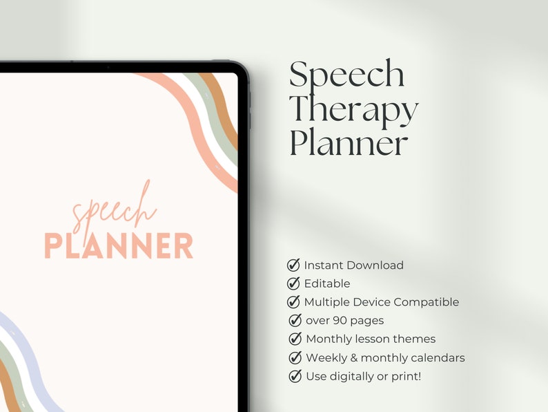 Ultimate Speech Therapy Planner, Digital Speech Planner, Undated ...