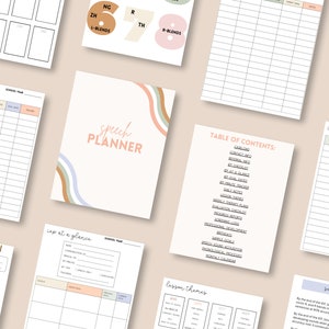 Ultimate Speech Therapy Planner, Digital Speech Planner, Undated ...