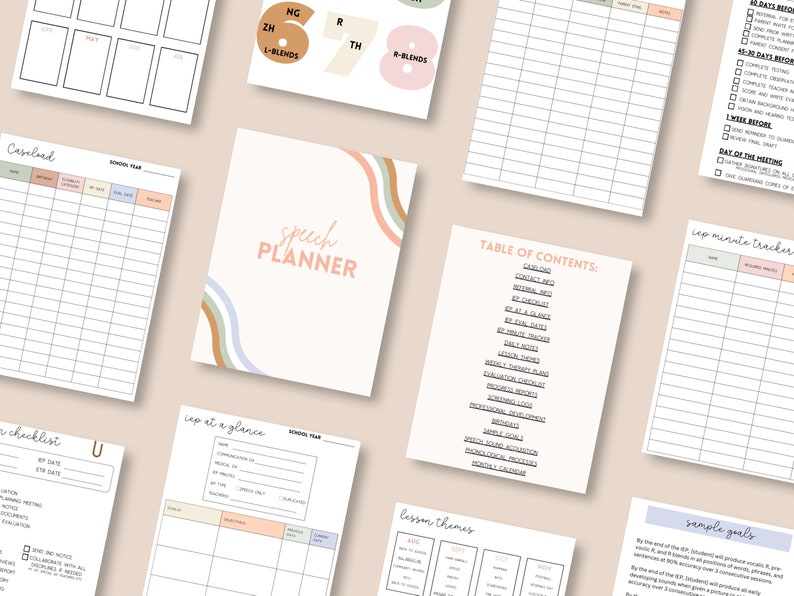 Ultimate Speech Therapy Planner, Digital Speech Planner, Undated ...