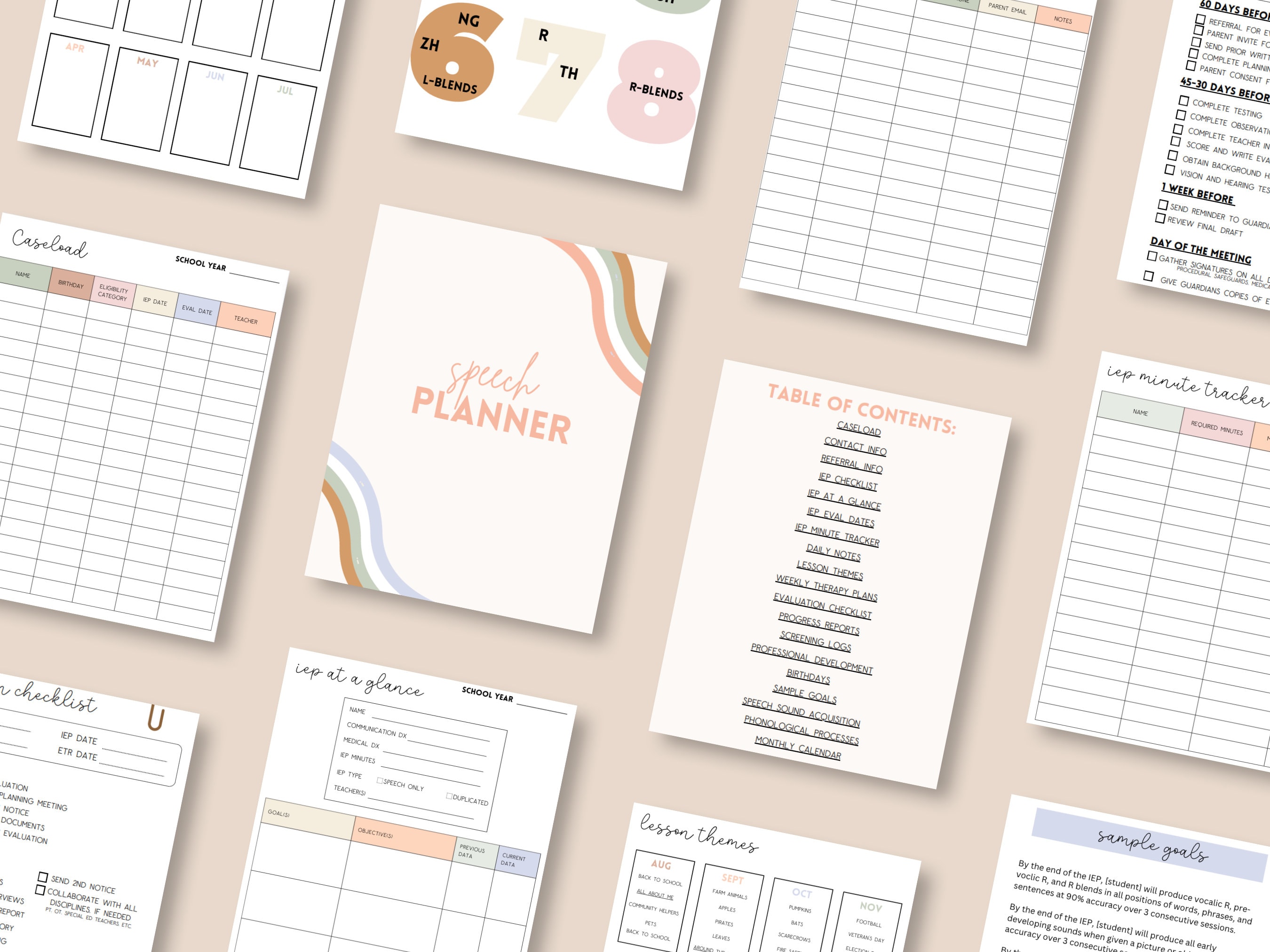 Ultimate Speech Therapy Planner, Digital Speech Planner, Undated ...