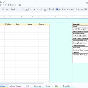 NEW Ultimate Caseload Tracker for Speech Therapists/teachers/special ...