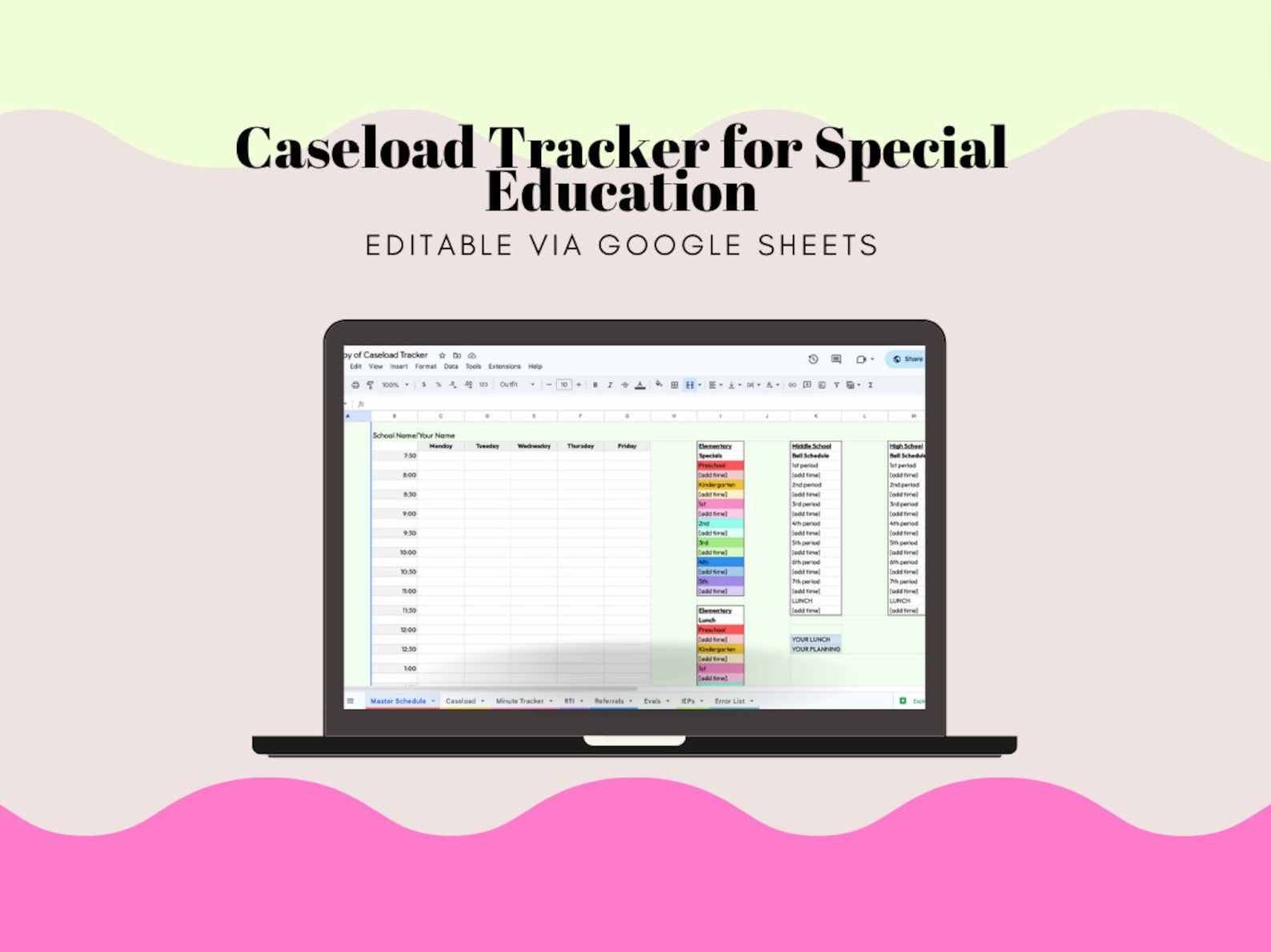 NEW Ultimate Caseload Tracker for Speech Therapists/teachers/special ...
