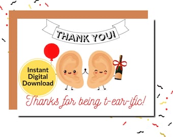Audiology Thank You Note - Etsy