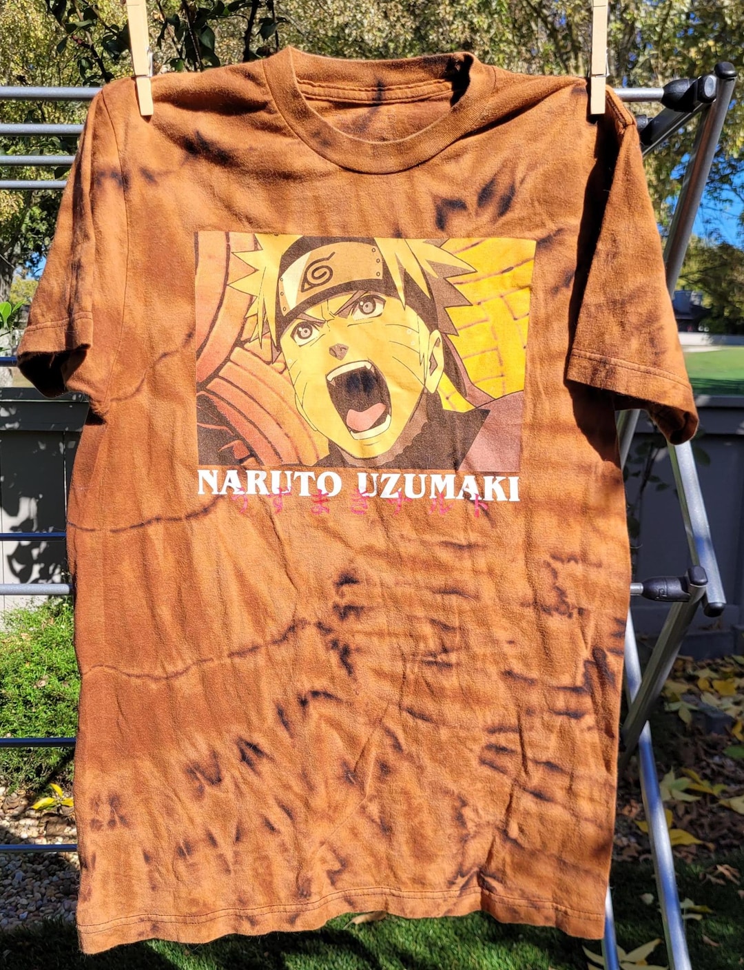 Retro Bleach-dyed Naruto T-shirt - Etsy