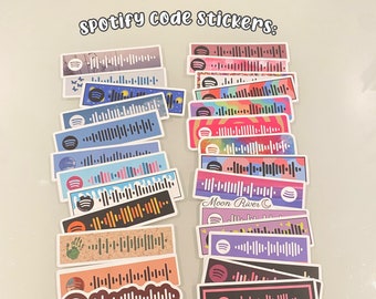Spotify Code Stickers | Etsy