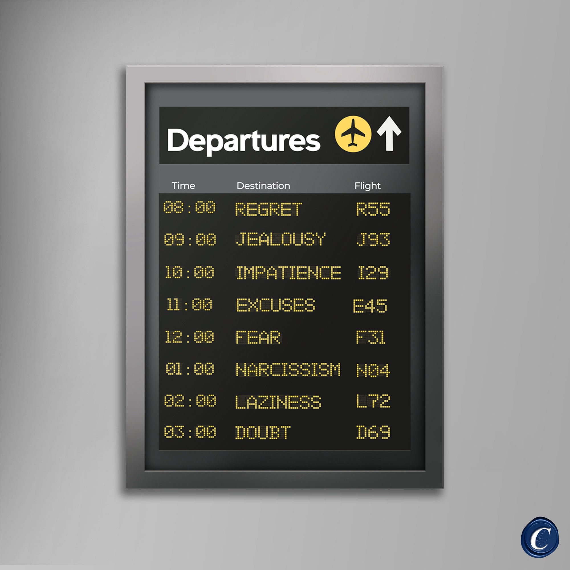 Airport Poster Airport Departure Airport Arrivals Airport Canvas ...