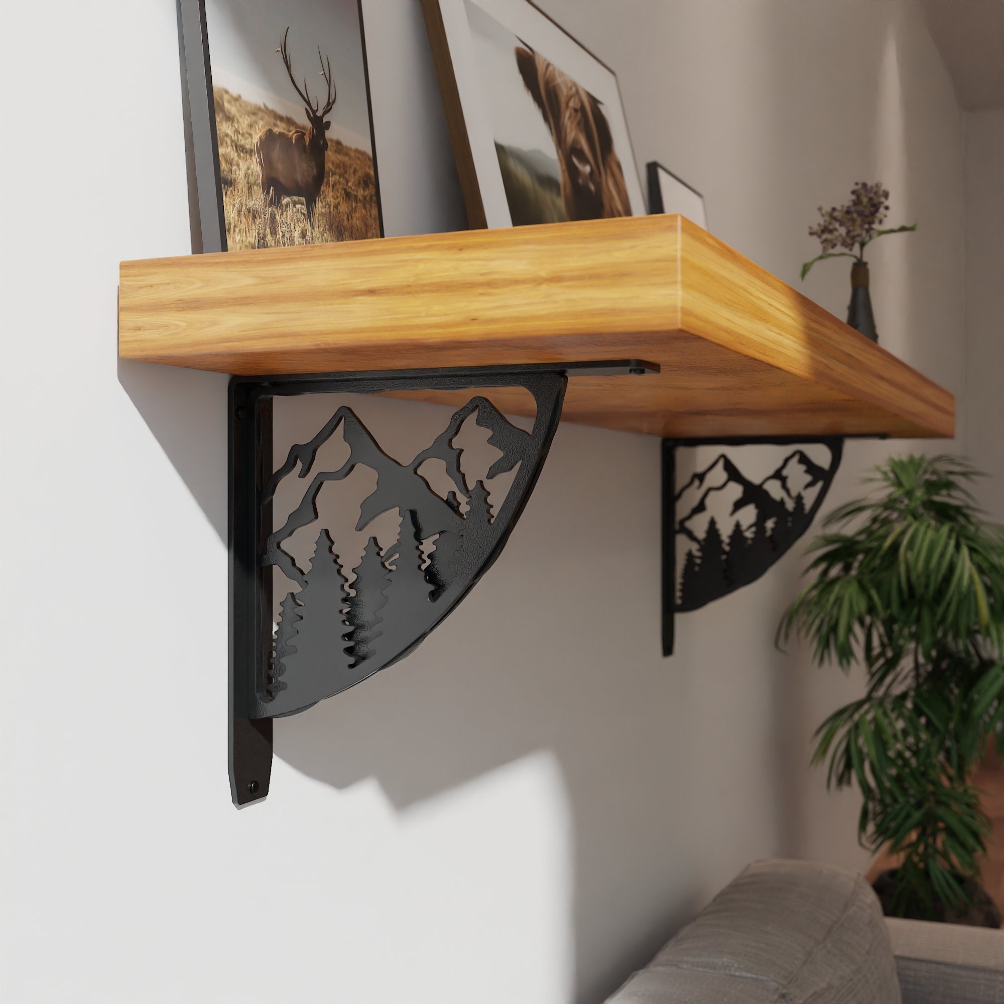 Metal Shelf Brackets, Modern Corbel Shelf, Contemporary Brackets for ...