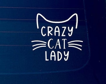 Crazy Cat Lady Decal - Etsy