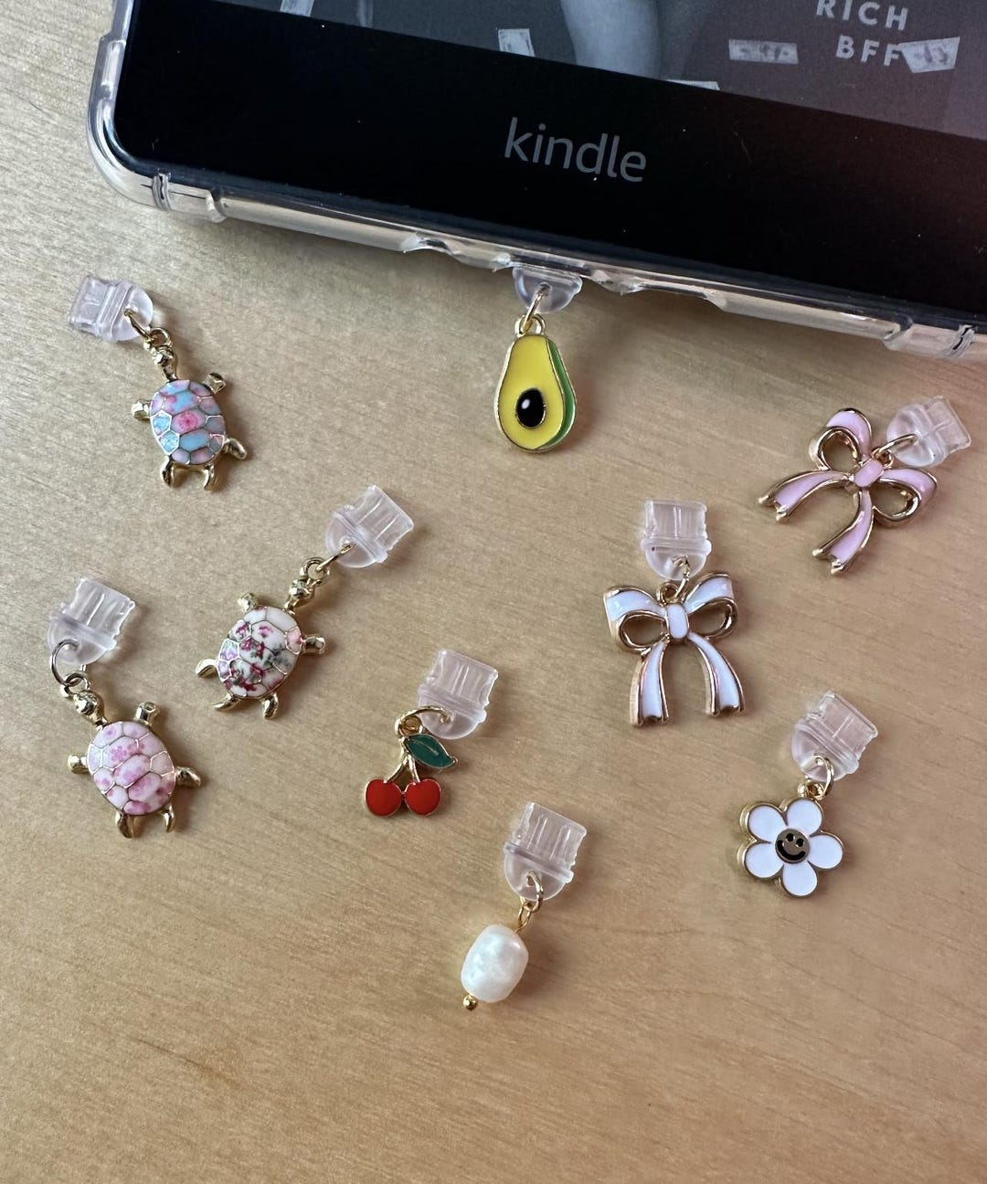 Kindle Charm - Phone Charm - USBC Dust Plug - Etsy