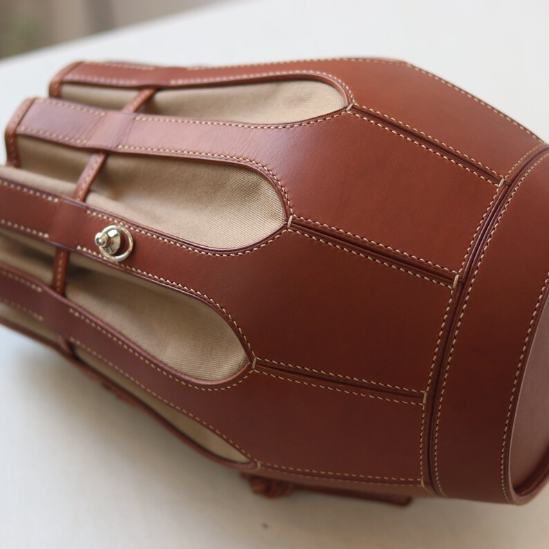 Canvas&leather Bucket Bag PDF Pattern - Etsy