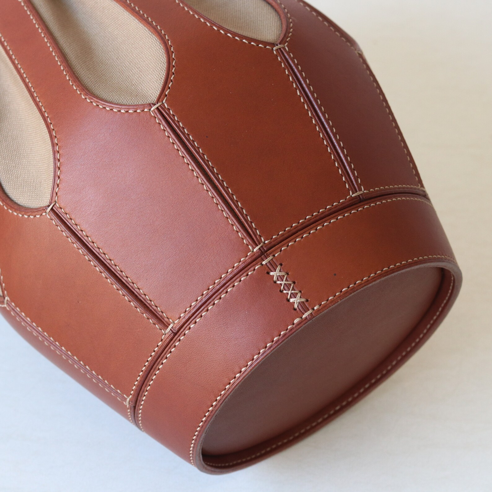 Canvas&leather Bucket Bag PDF Pattern - Etsy