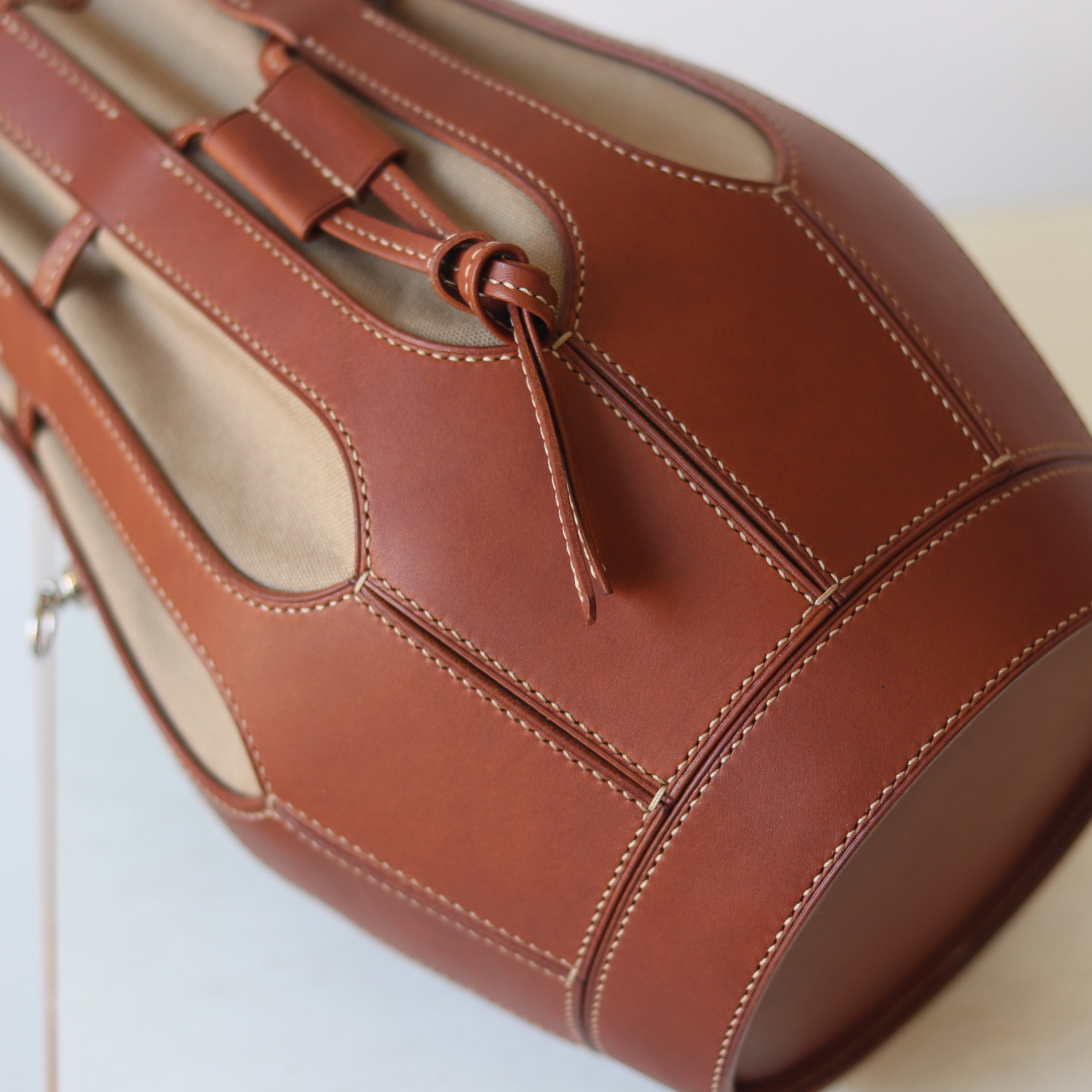 Canvas&leather Bucket Bag PDF Pattern - Etsy