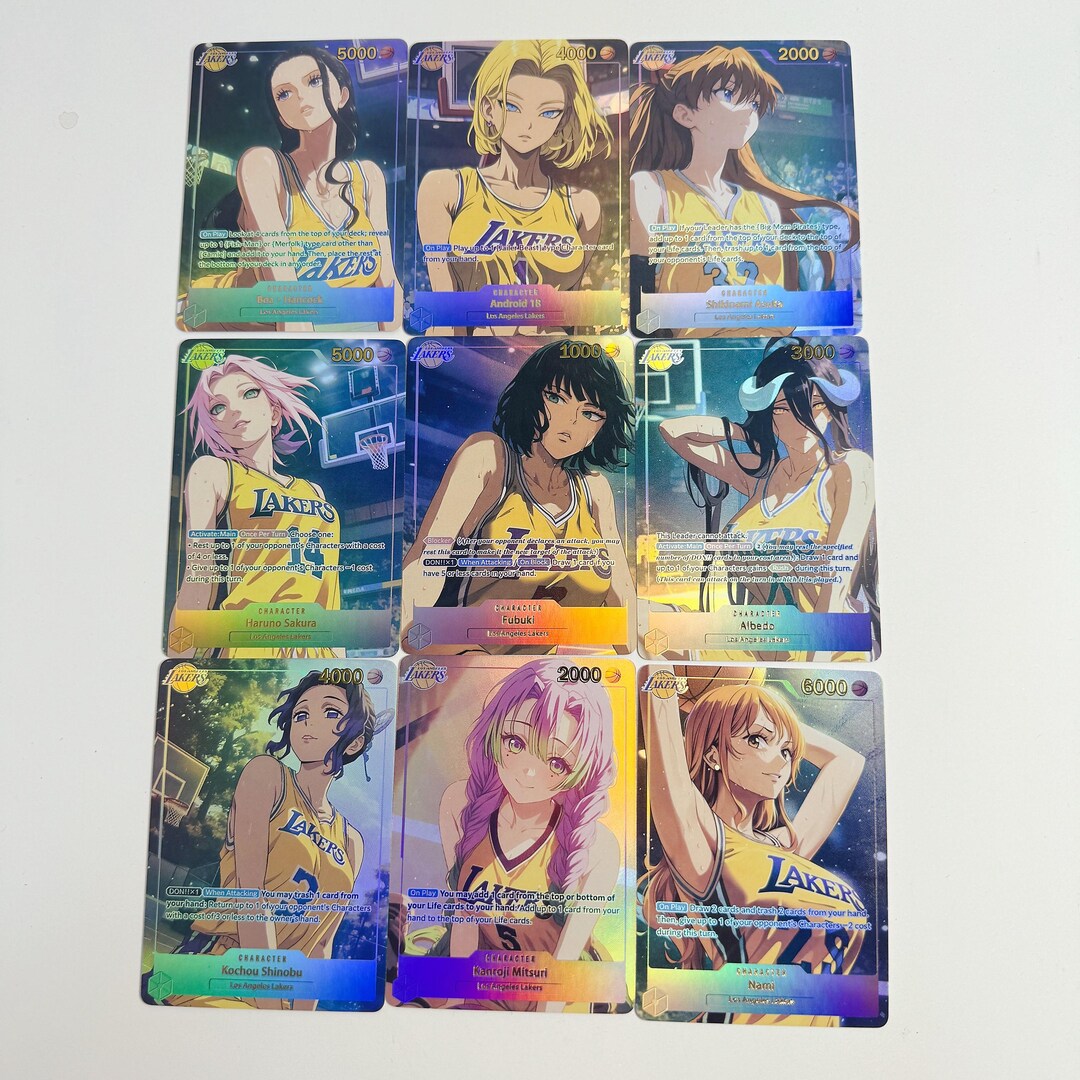Anime Card Lakers Anime Girls 27sheets per Set - Etsy