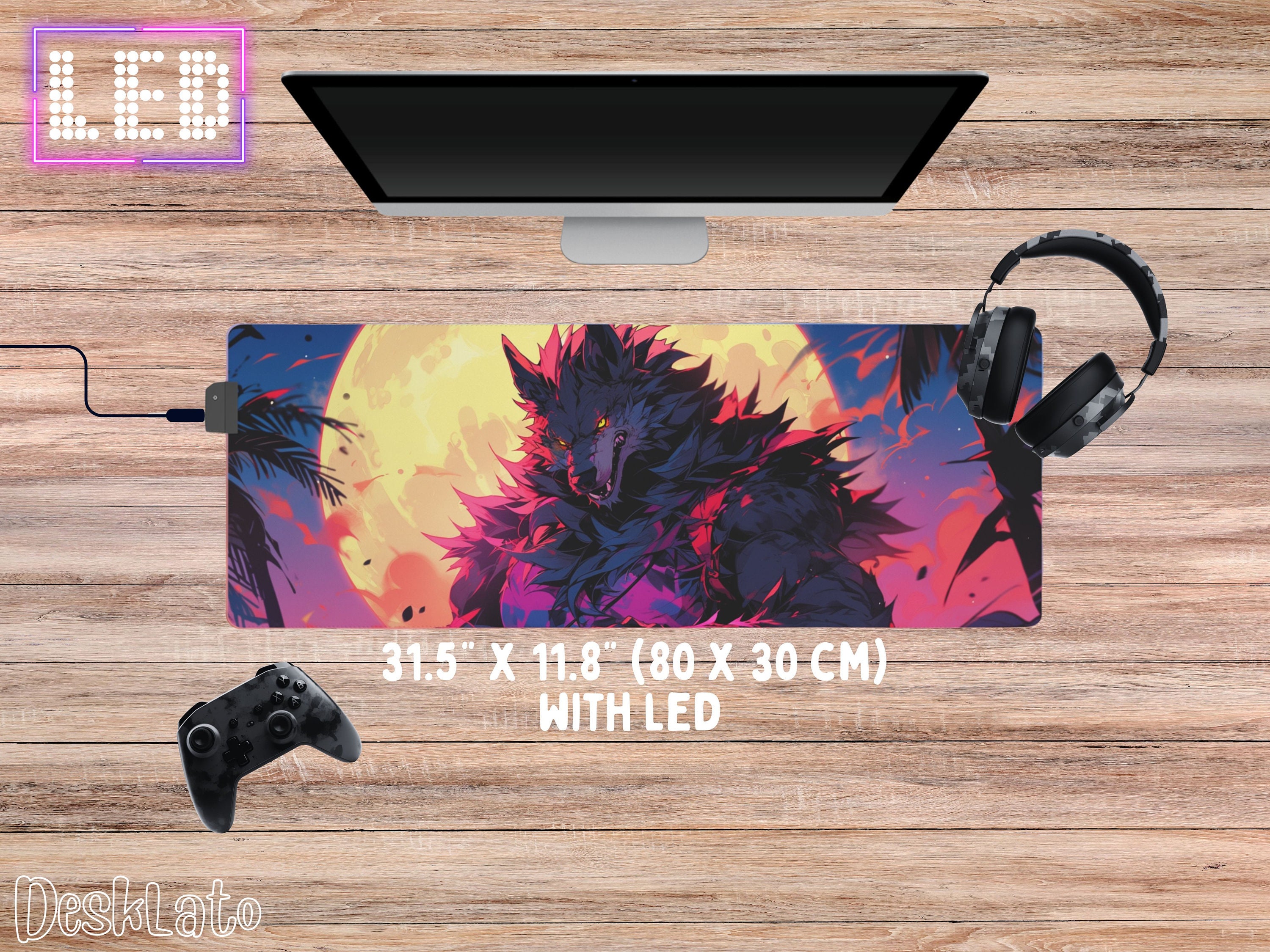 Werewolf Desk Pad - Etsy