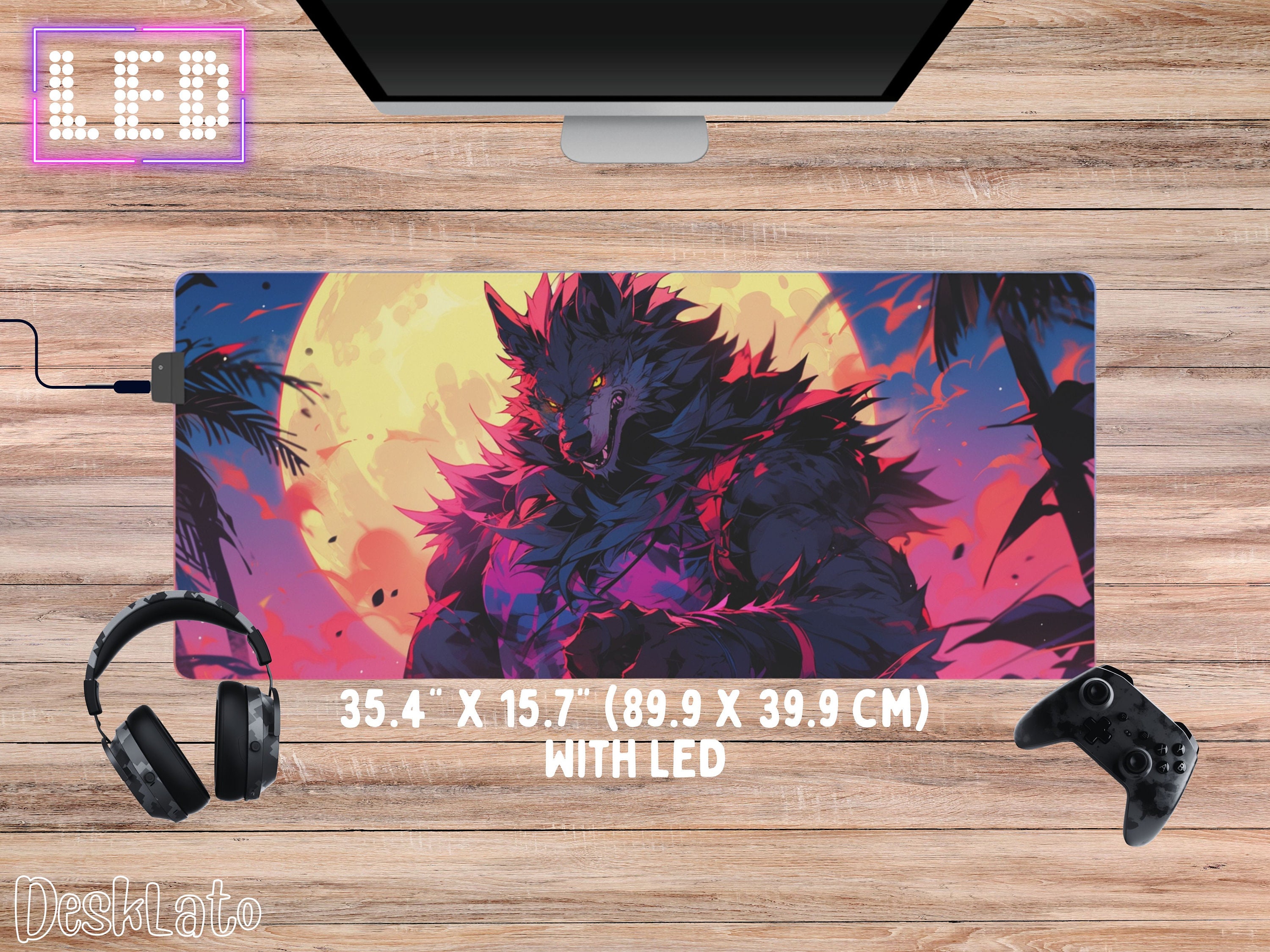 Werewolf Desk Pad - Etsy