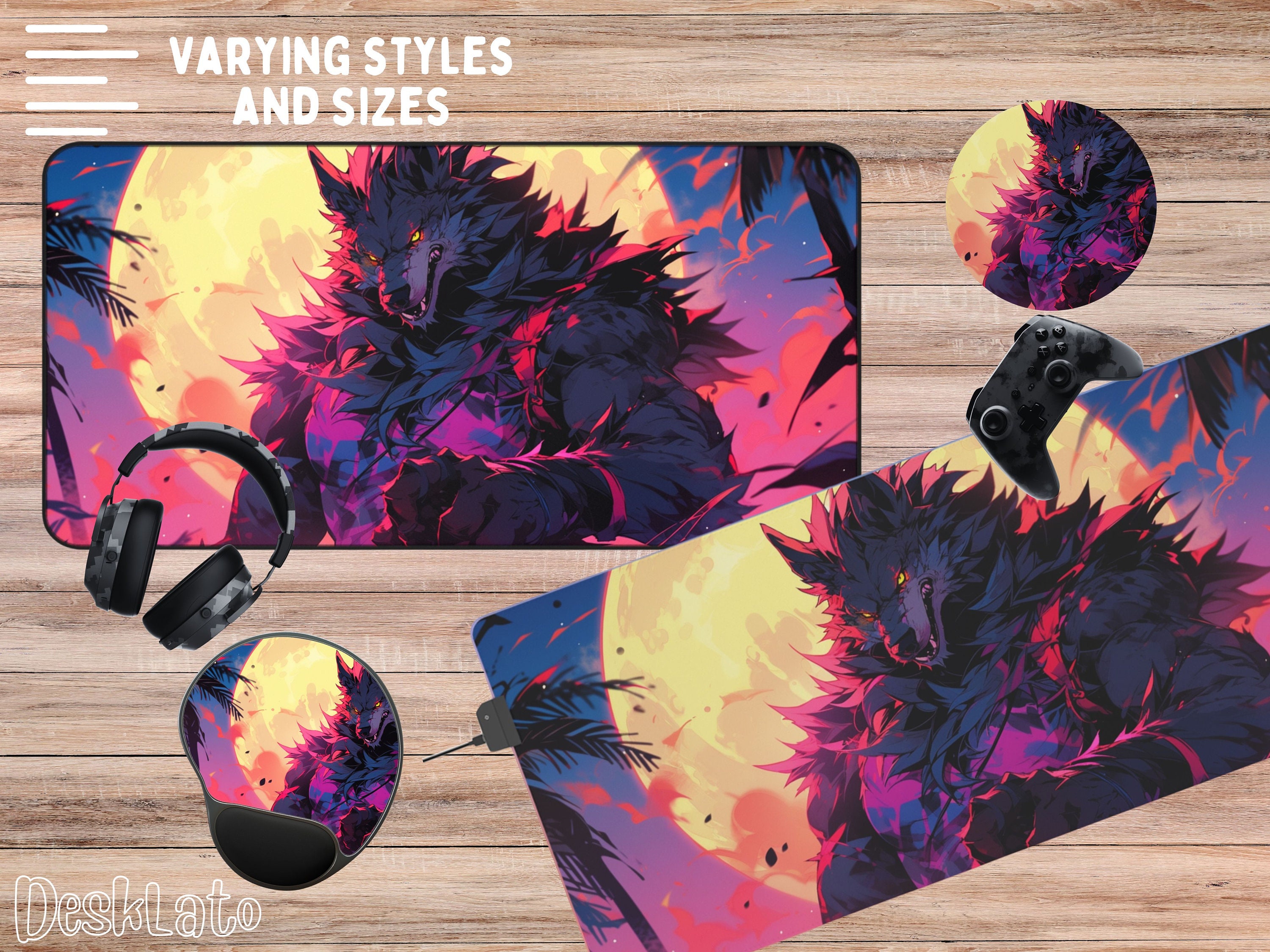 Werewolf Desk Pad - Etsy