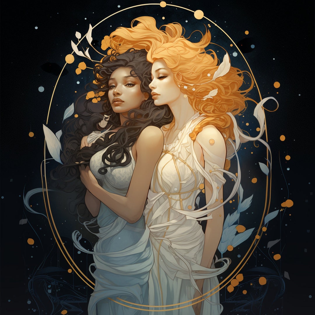 Gemini the Twins Digital Download - Etsy