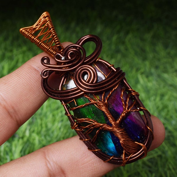 Handmade Copper Pendant - Etsy