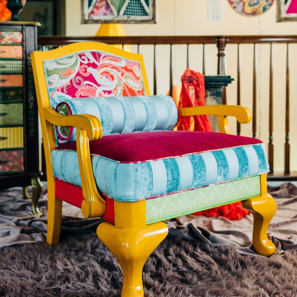 Hand Painted Chair - Etsy