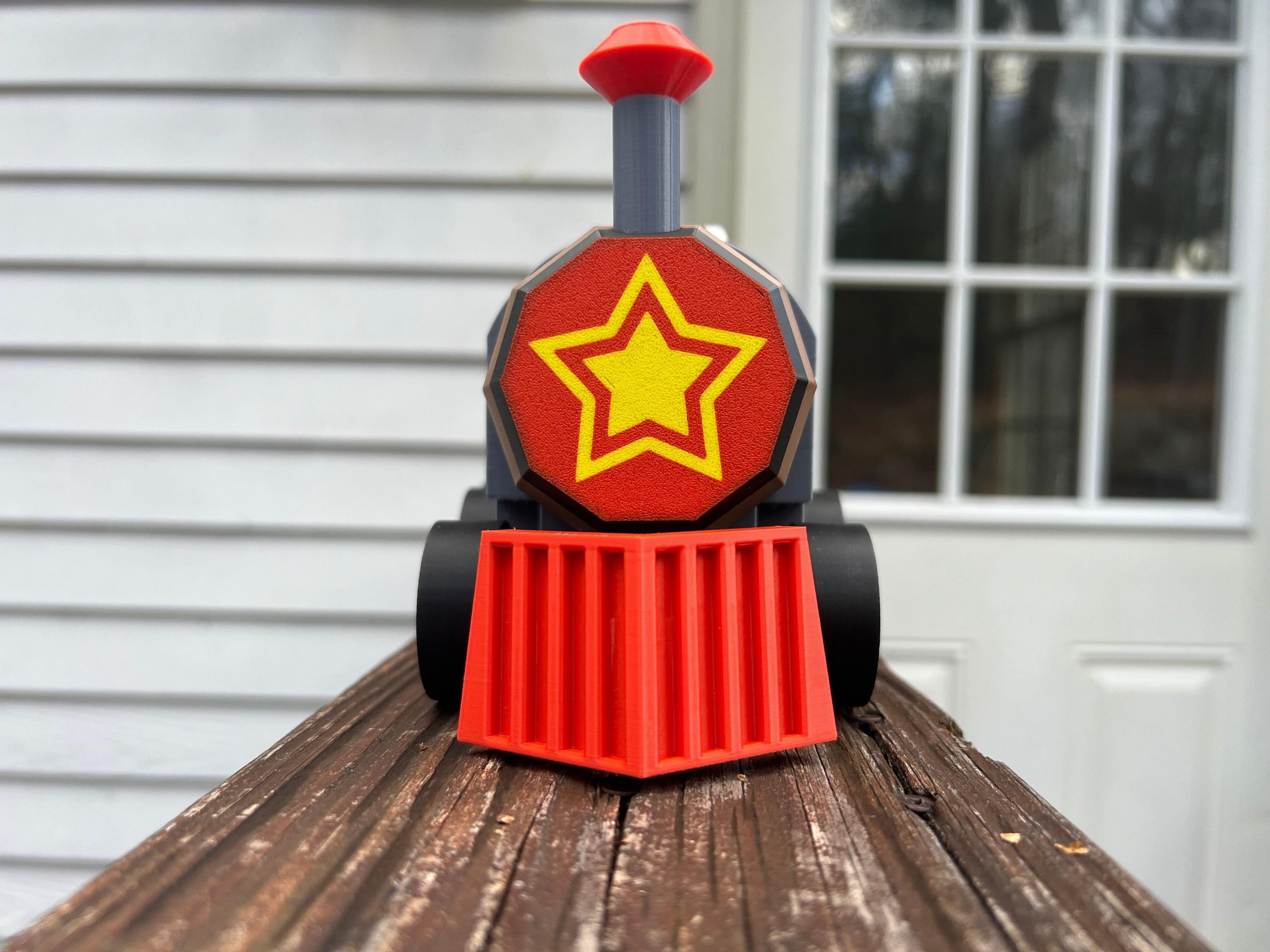 3D Printed Barrel Train, Mario Kart Collectible, Rolling Wheels - Etsy