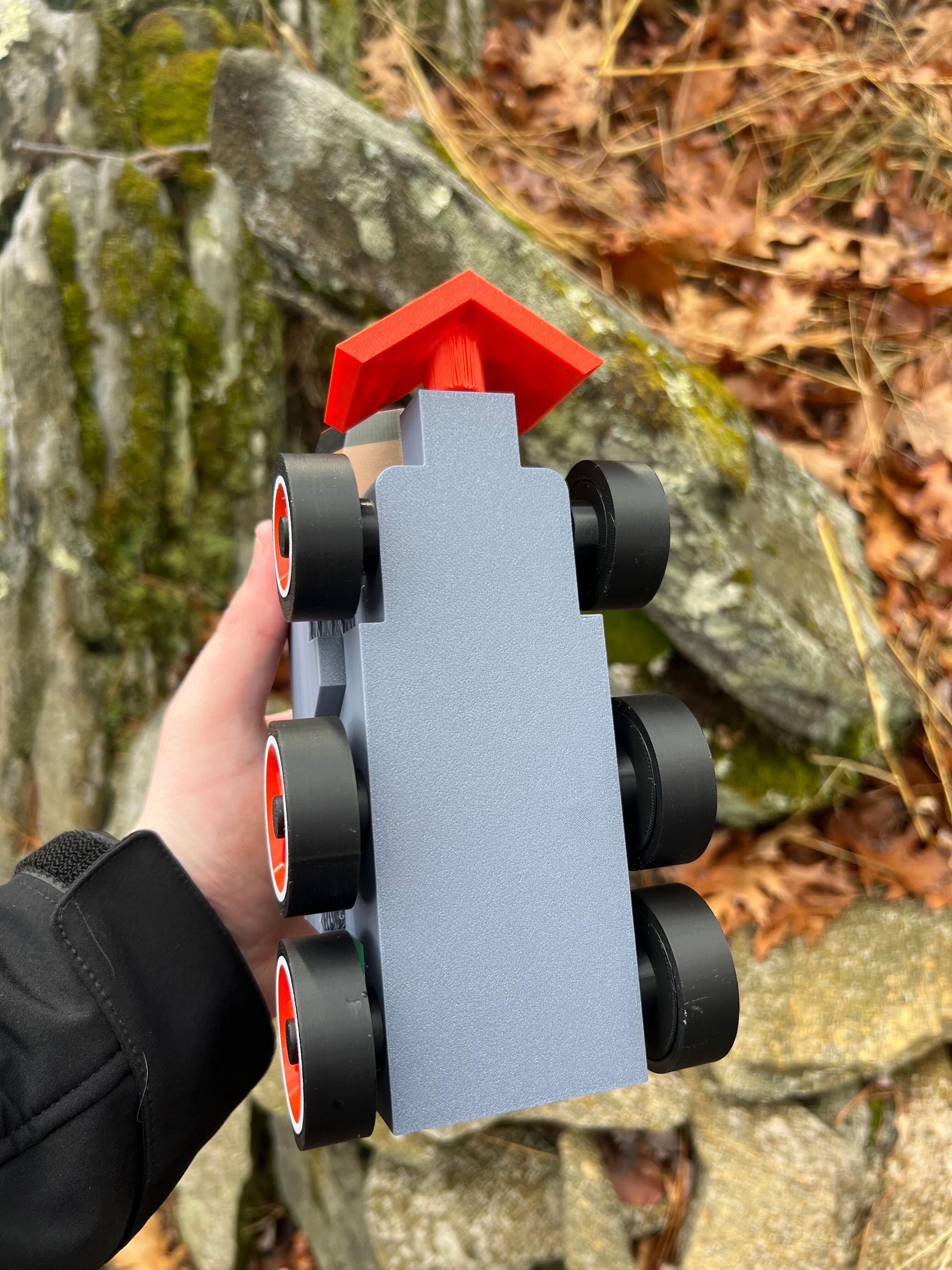 3D Printed Barrel Train, Mario Kart Collectible, Rolling Wheels - Etsy