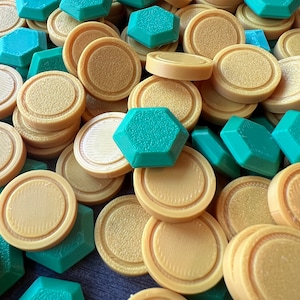 Clash Royale Inspired Gems and Coins - Etsy