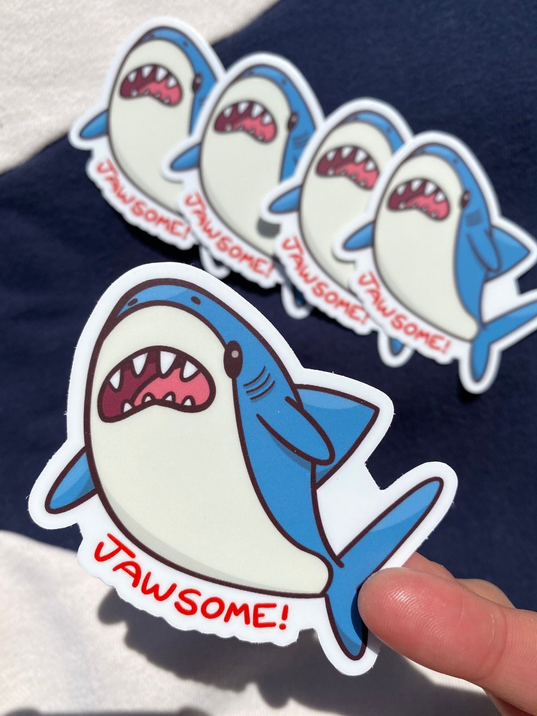Jawsome! Shark Sticker - Etsy