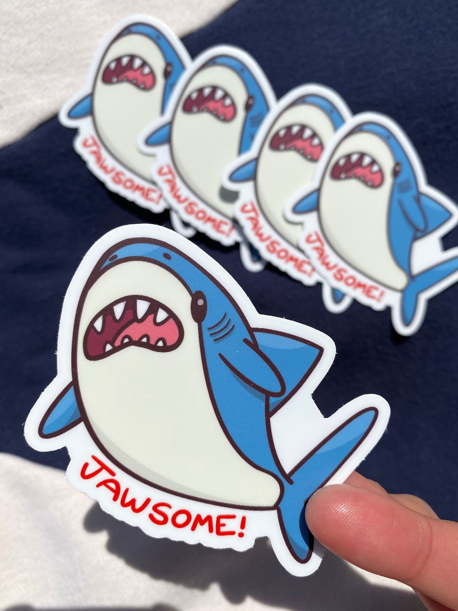 Jawsome! Shark Sticker - Etsy