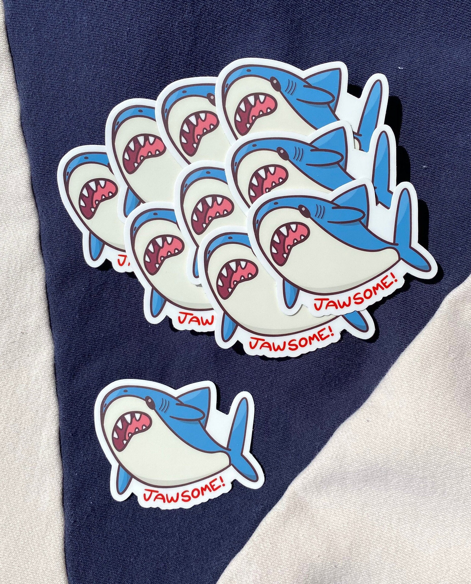 Jawsome! Shark Sticker - Etsy