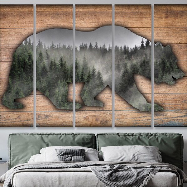 Rustic Bear - Etsy