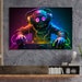 Robot DJ Canvas Abstract Electronic Music Wall Art Decor Audio ...