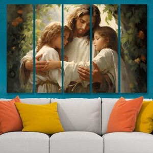 Jesus Christ Canvas Print Religious Art God's Son Extra Large Canvas Christian Wall Decor ...