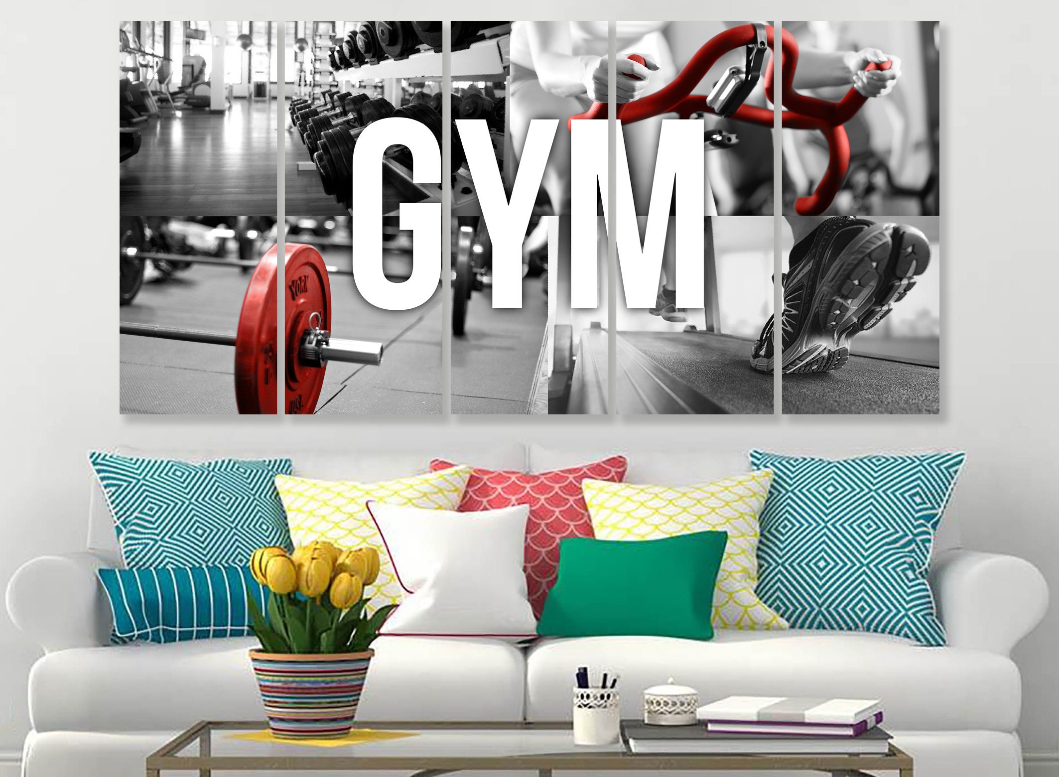 Gym Canvas Sport Art Decor Motivational Wall Art Sport Print - Etsy