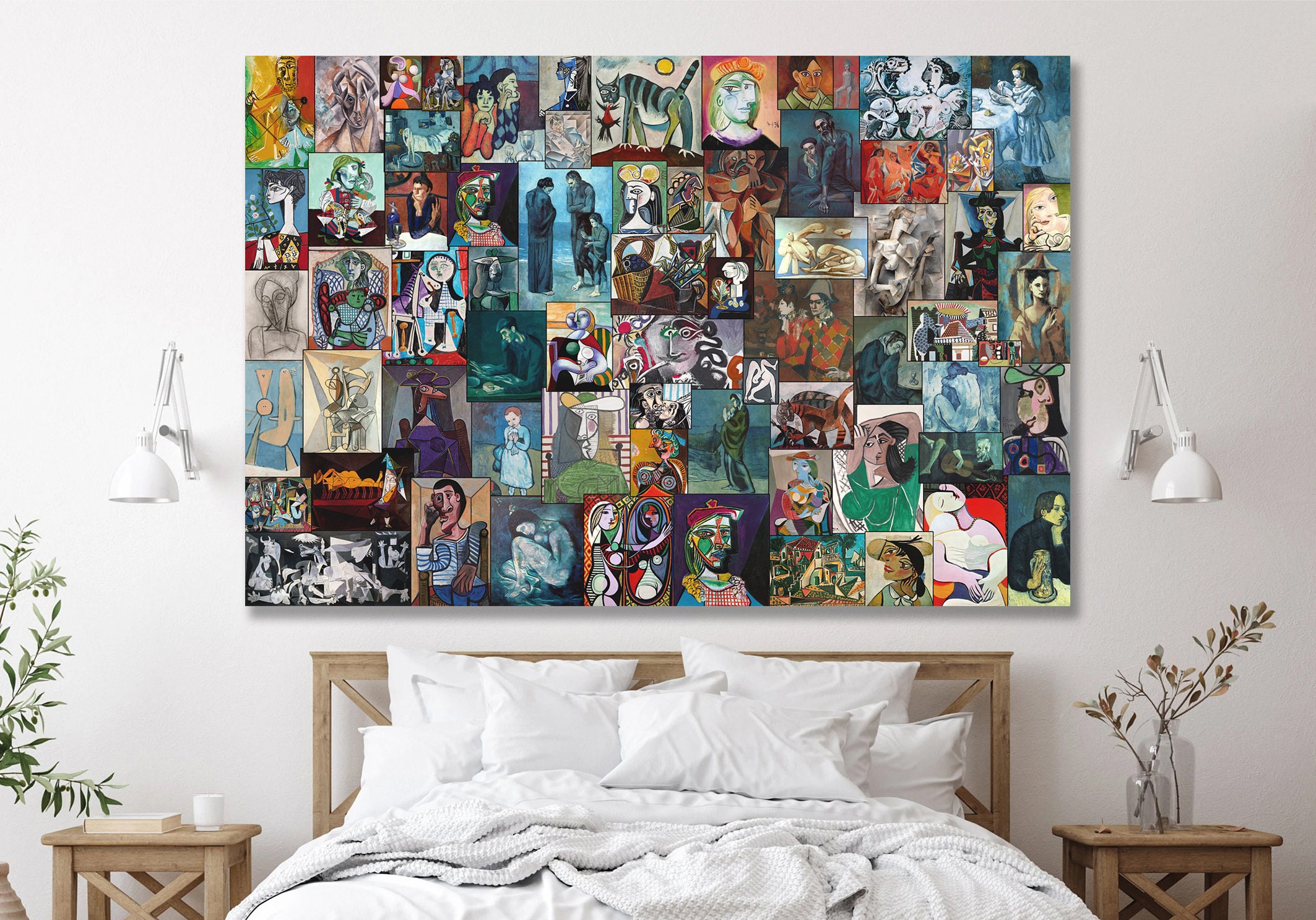 Pablo Picasso Collage Canvas Classic Reproduction Canvas Print - Etsy