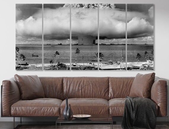 Nuclear Explosion Canvas Operation Crossroads Canvas Retro | Etsy