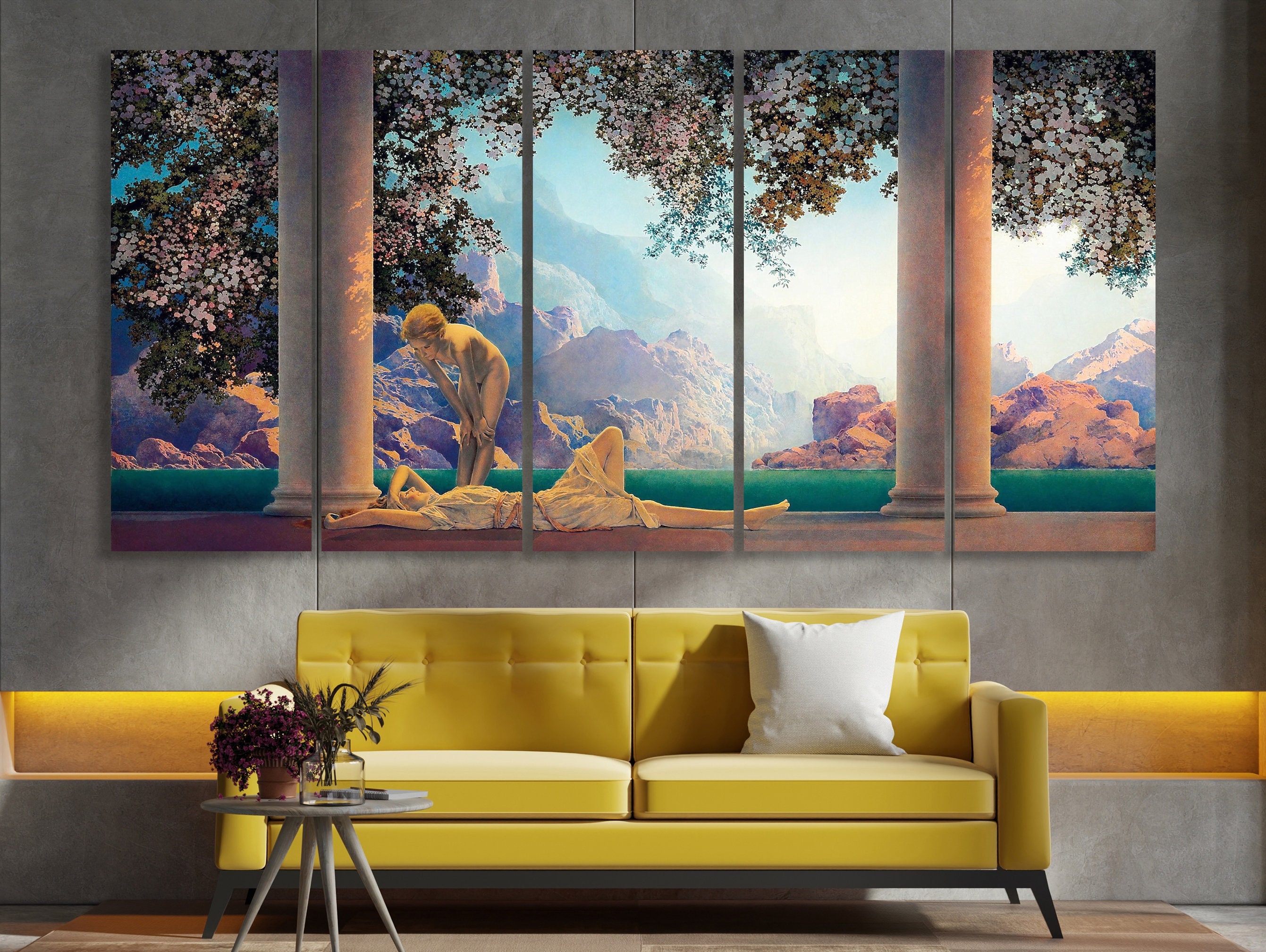 Maxfield Parrish Daybreak Reproduction Canvas Classic Printing - Etsy