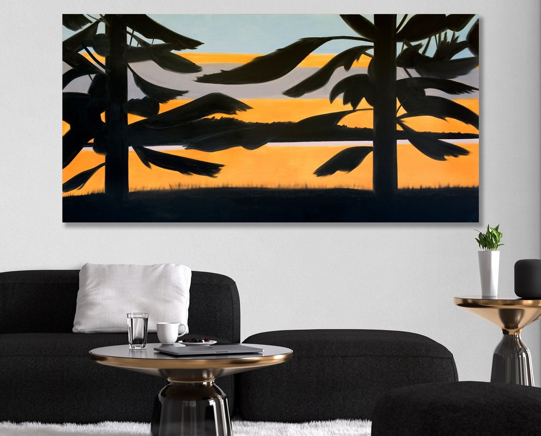 Sunset Abstract Canvas Alex Katz Reproduction Print Abstract Printing ...