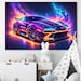 Super Car Canvas Wall Art Racing Car Print Framed Canvas Gamer Gift ...