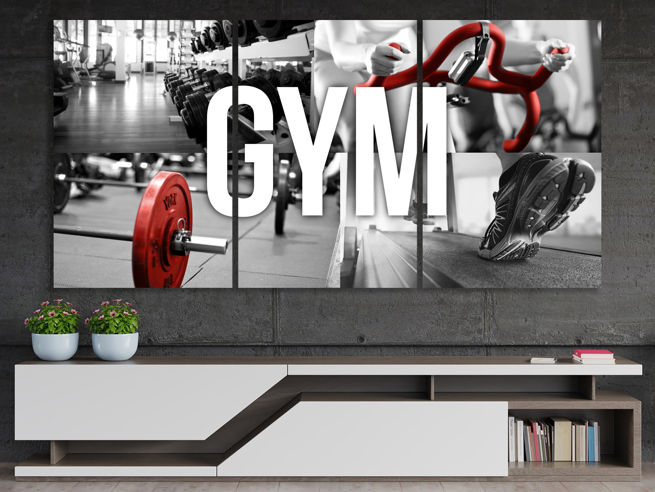 Gym Canvas Sport Art Decor Motivational Wall Art Sport Print - Etsy