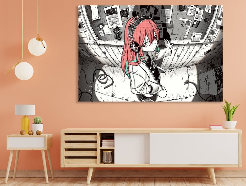 Anime Girl Fantasy Canvas Manga Japanese Anime Wall Canvas - Etsy