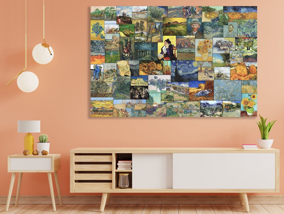 Vincent Van Gogh Collage Canvas Classic Reproduction Canvas Print Fine ...