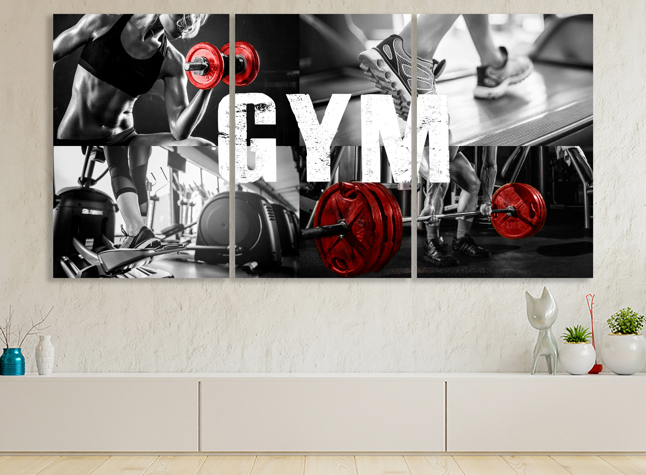 Gym Canvas Motivational Wall Art Sport Art Decor Fitness - Etsy